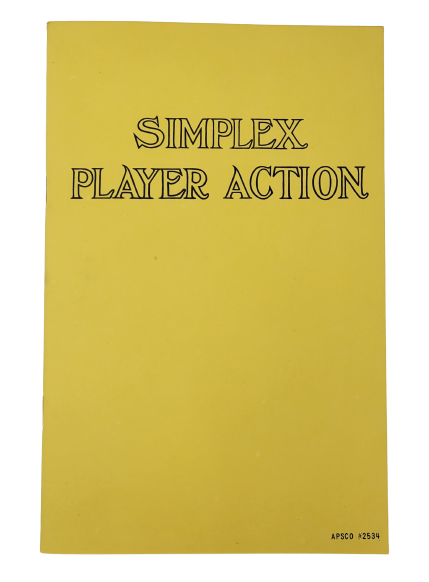 Simplex Player Piano Service Manual - The Simplex Player Action | Its ...